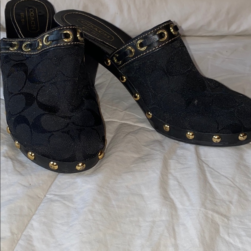 Coach Clogs Gold Studded Slip On..Dont Miss Out! - Gem
